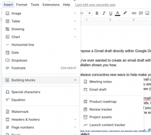 How to compose a Gmail draft directly within Google Docs - TechRepublic