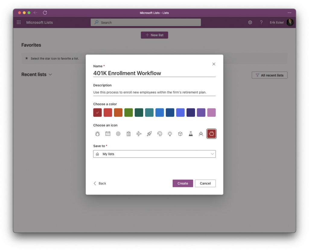 How to use Microsoft Lists as a progressive web app on a Mac - TechRepublic