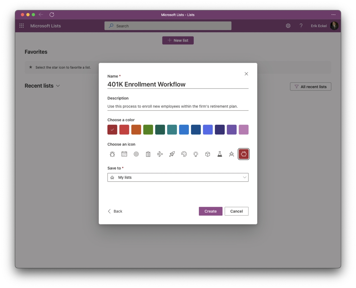 How to use Microsoft Lists as a progressive web app on a Mac - TechRepublic