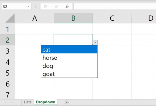How to populate a dropdown with data from another sheet in Excel ...