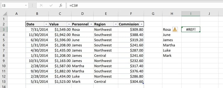 How to shorten references using the hashtag symbol in Microsoft Excel ...