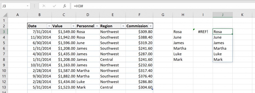 How to shorten references using the hashtag symbol in Microsoft Excel ...