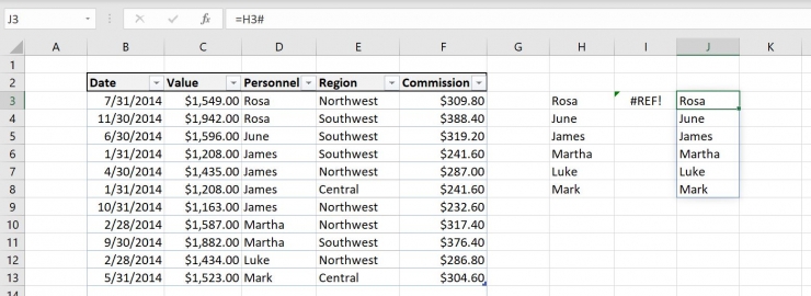 How to shorten references using the hashtag symbol in Microsoft Excel ...