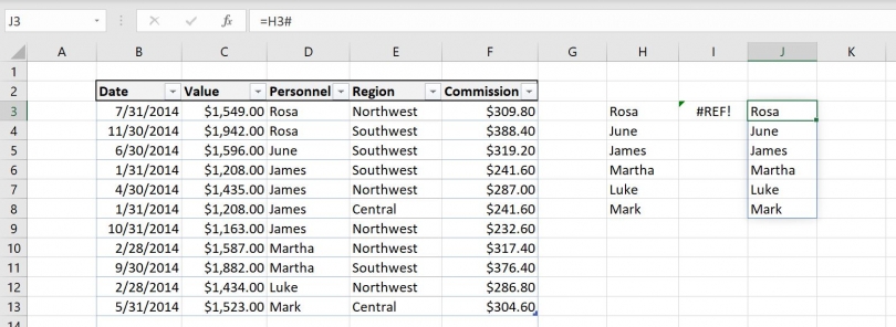 How to shorten references using the hashtag symbol in Microsoft Excel ...