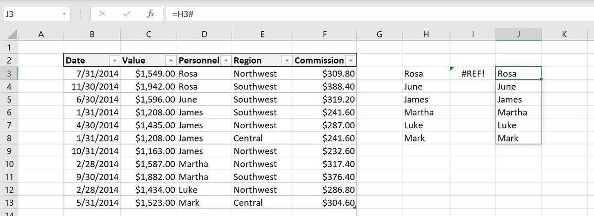 How to shorten references using the hashtag symbol in Microsoft Excel ...