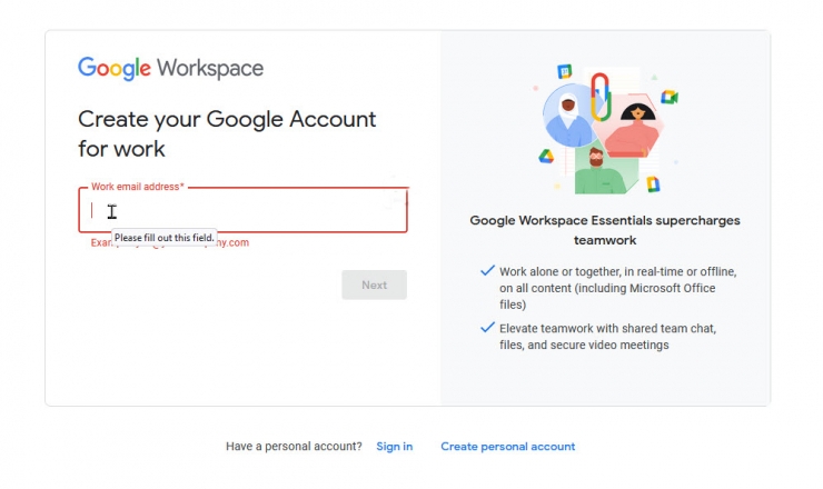 How to use Google Workspace Essentials Starter for free