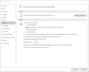 How to resolve search problems in Microsoft Outlook - TechRepublic