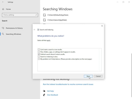 How to resolve search problems in Microsoft Outlook - TechRepublic