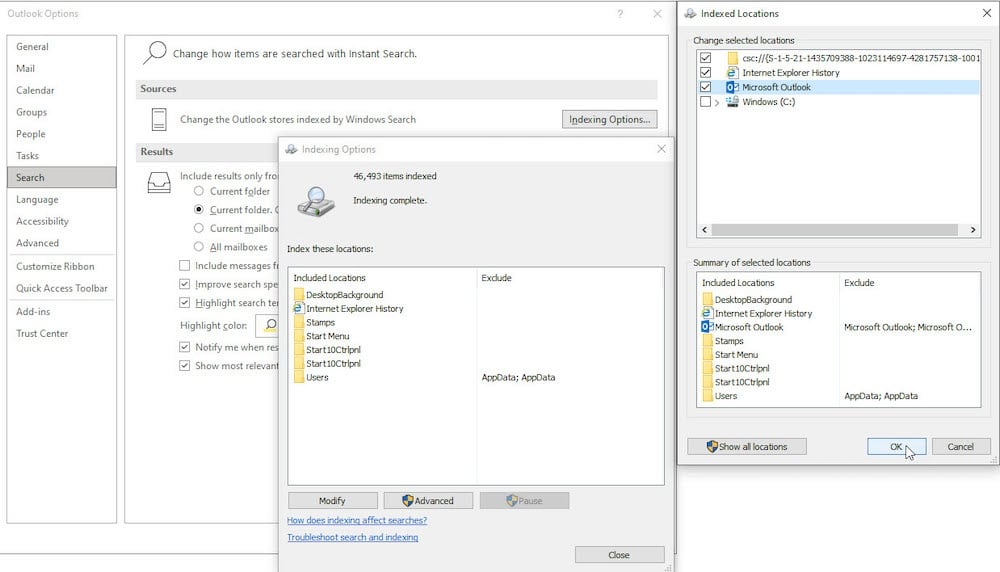 How to resolve search problems in Microsoft Outlook - TechRepublic