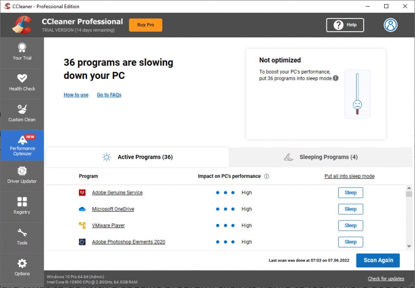 How to use CCleaner’s Performance Optimizer to try to speed up your PC