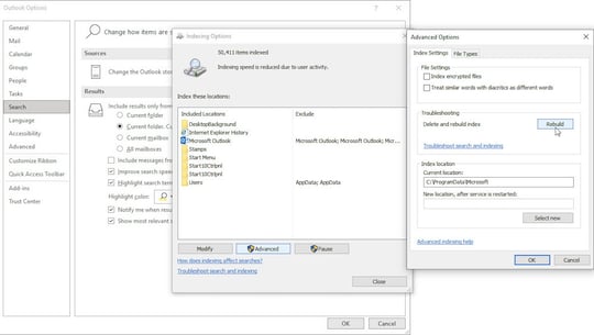 How to resolve search problems in Microsoft Outlook - TechRepublic