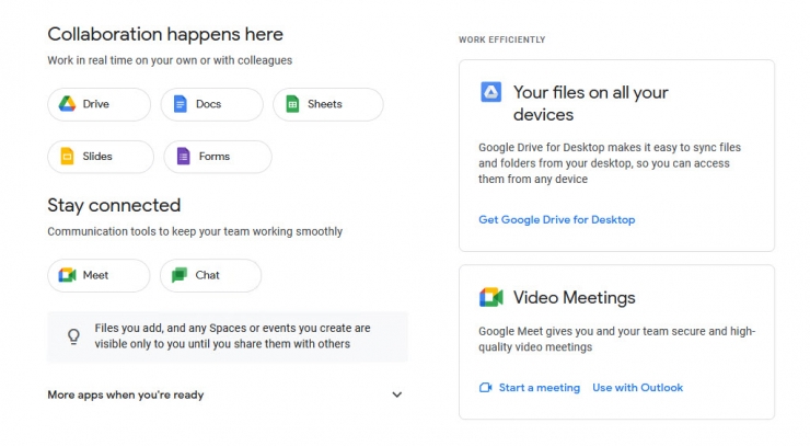 How to use Google Workspace Essentials Starter for free