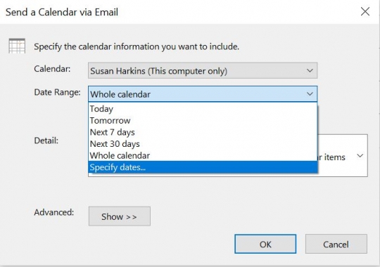 How to add your calendar to outgoing email in Microsoft Outlook