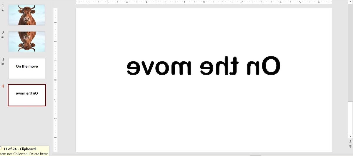 How to flip content for fun transitions in Microsoft PowerPoint ...