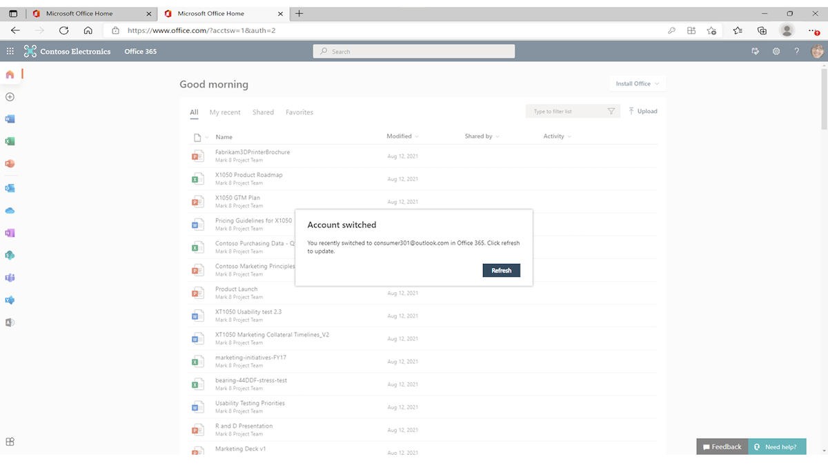 How to easily switch accounts for Microsoft 365 | TechRepublic