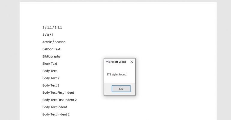 How to use VBA to document custom styles in a Microsoft Word document ...