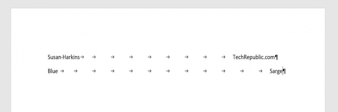 How to align content to the left and right on the same line in a Word ...
