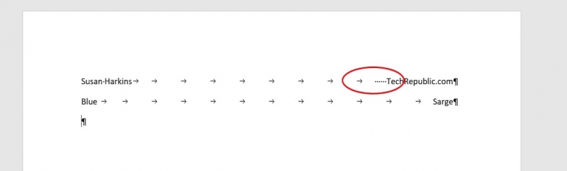 How to align content to the left and right on the same line in a Word ...