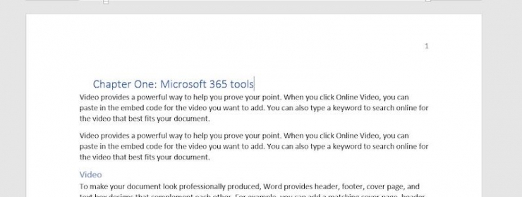 How to add chapter numbers by modifying an existing heading style in a ...