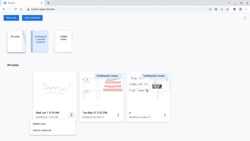 How to take notes on a Chromebook with Cursive - TechRepublic