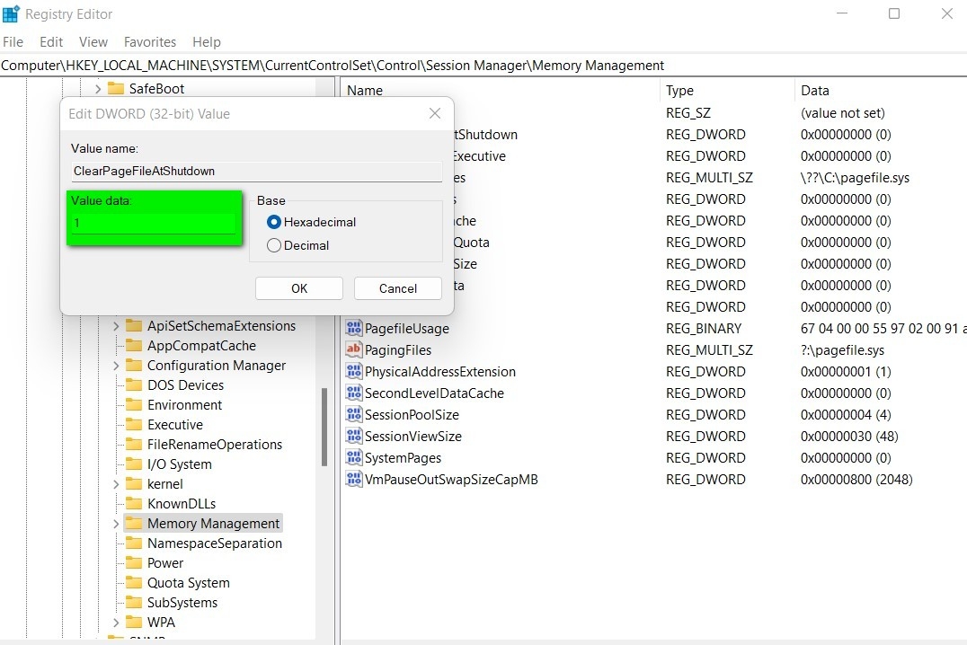 How to delete the Windows 11 page file with every shutdown - TechRepublic