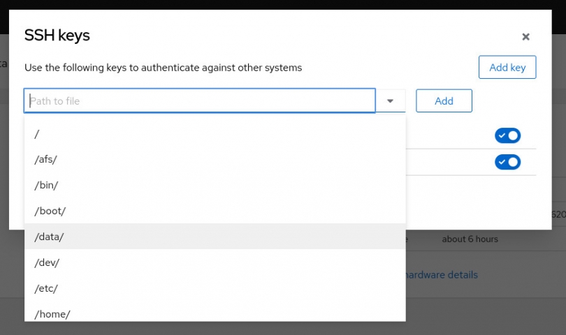 How to manage SSH keys on Cockpit for remote SSH key authentication ...