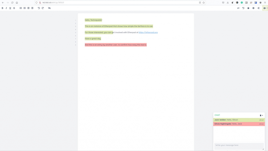 How to install the Etherpad collaborative note-taking platform on Linux