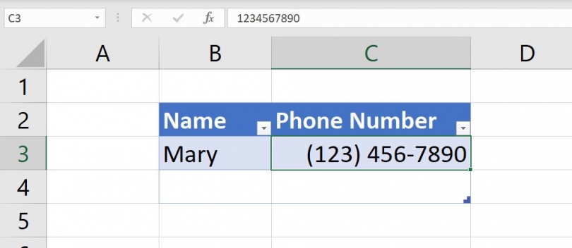 How to force a consistent phone number format in Microsoft Excel ...