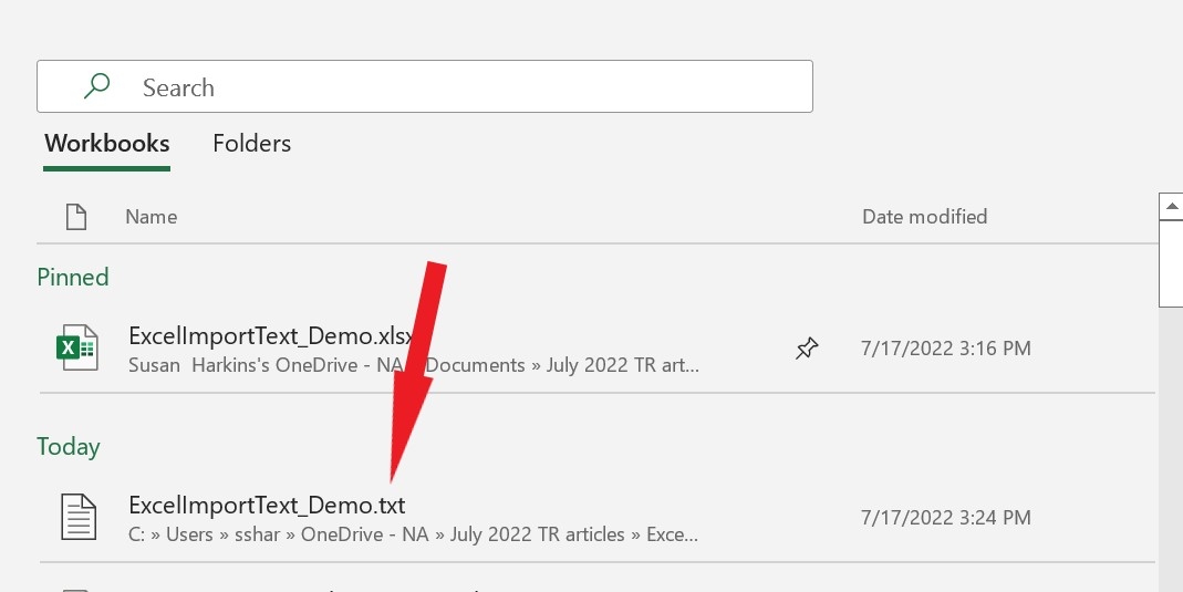 How to quickly import a .txt or .csv file into Microsoft Excel