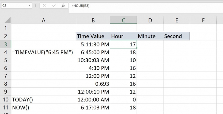 How to parse time values in Microsoft Excel | TechRepublic