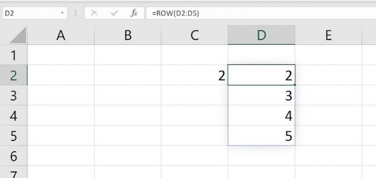 How To Return A Column Of N Consecutive Values In Microsoft Excel