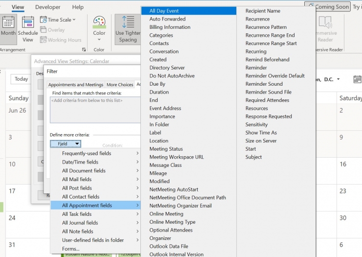How to only display all-day events in a Microsoft Outlook calendar ...