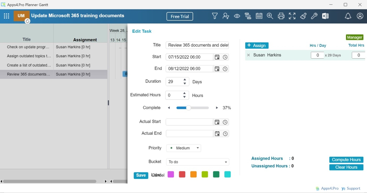 当项目数据位于 Microsoft Planner 中时如何创建甘特图 - Flnug.com