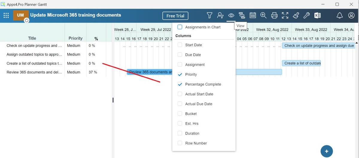 How to create a Gantt chart from Microsoft Planner | TechRepublic
