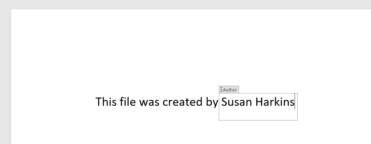How to use a custom document property to repeat content in Microsoft ...