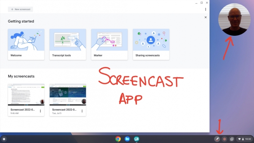 How to use the Screencast app for ChromeOS