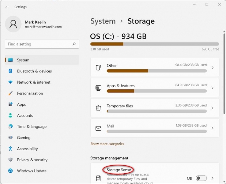 How to reclaim hard drive storage space using Windows 11 tools ...