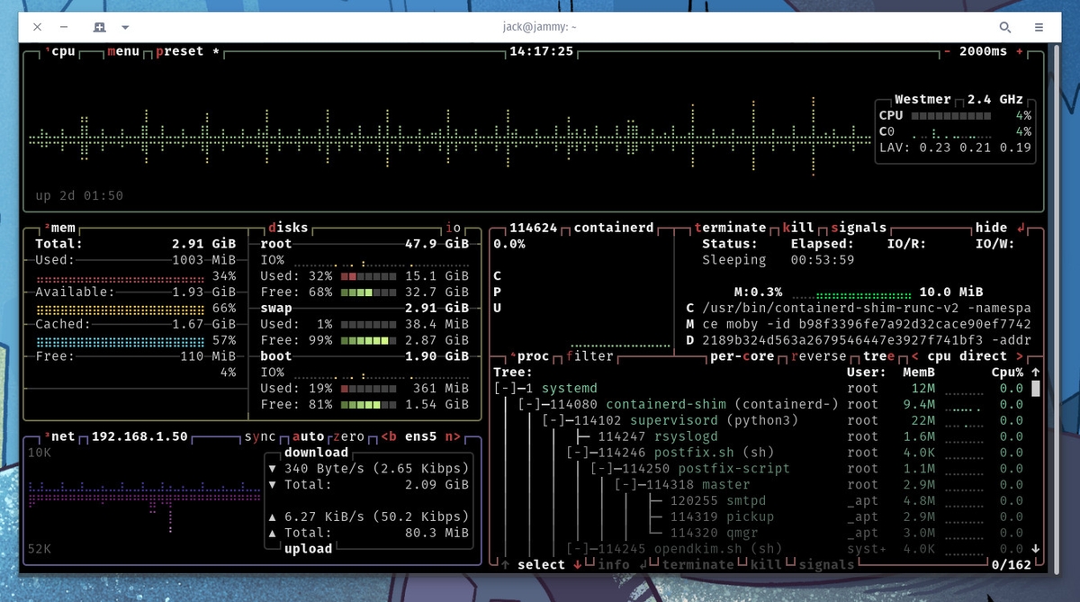 Btop is a much-improved take on the Linux top command - TechRepublic