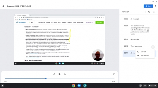 How to use the Screencast app for ChromeOS