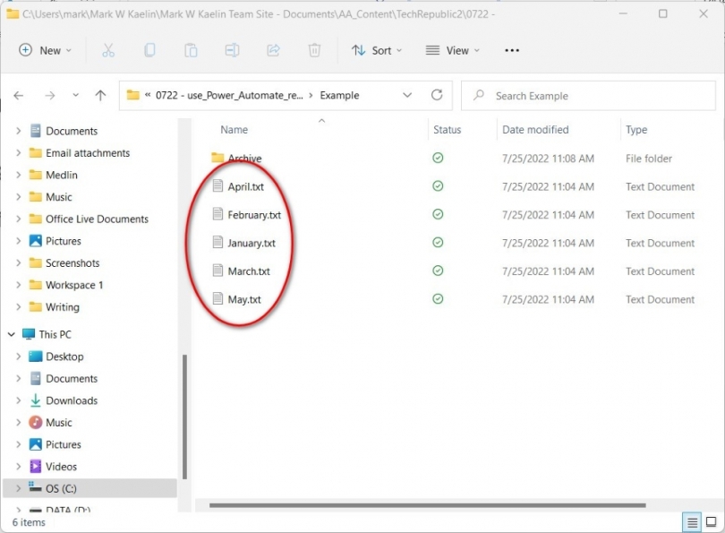How to use Power Automate to systematically rename files