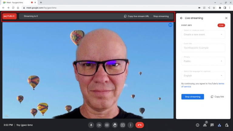 How to stream from Google Meet to YouTube - TechRepublic