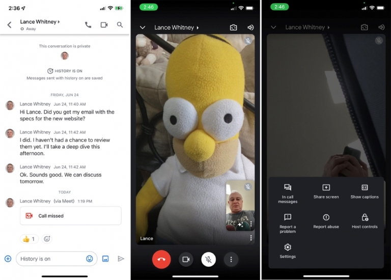 How to make voice and video calls from the Gmail app
