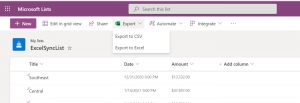 How to sync Microsoft Lists with Microsoft Excel