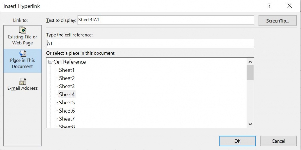 How to use hyperlinks to move quickly between sheets in Microsoft Excel