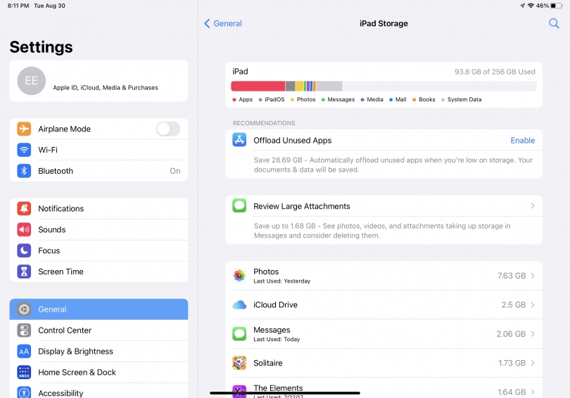 How to free iPad storage space for new apps and files - TechRepublic