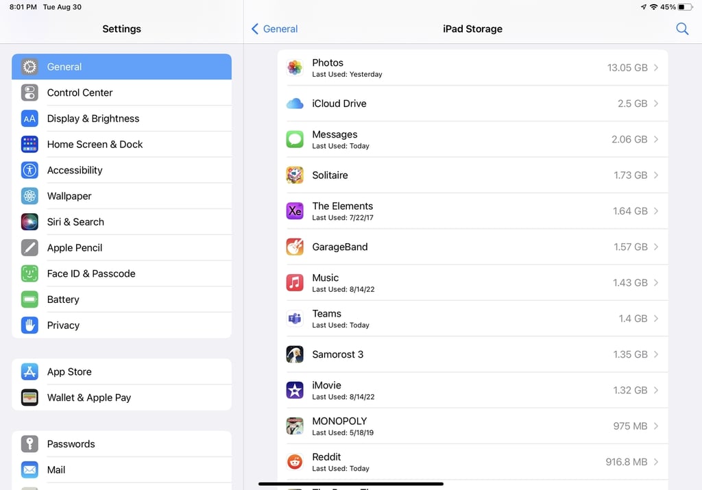 How to free iPad storage space for new apps and files - TechRepublic