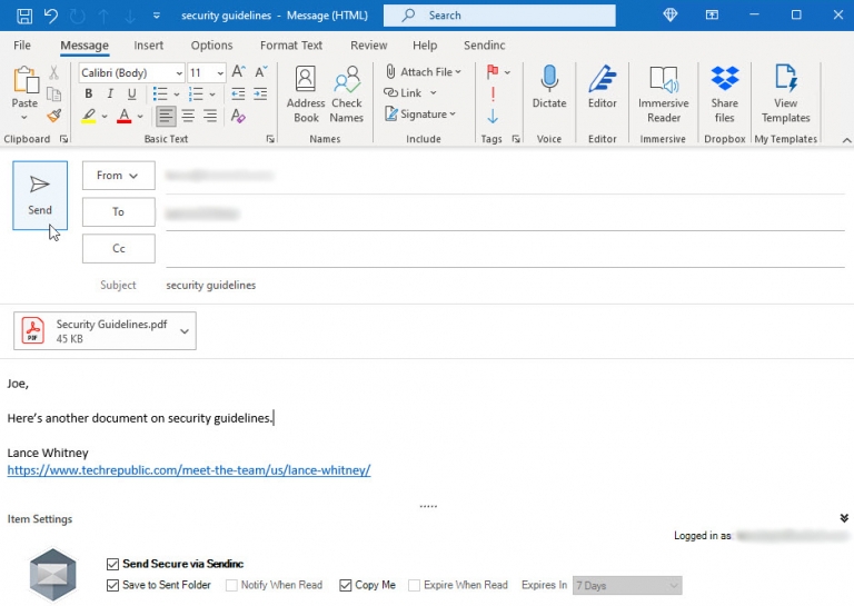 How To Use Sendinc To Encrypt Your Emails
