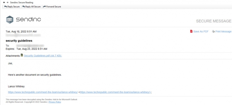 How To Use Sendinc To Encrypt Your Emails