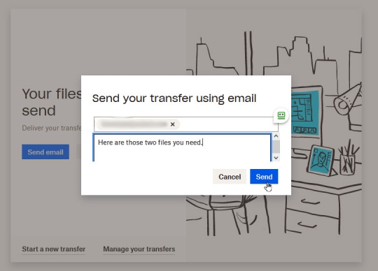 How to use Dropbox Transfer to securely share files with other people ...