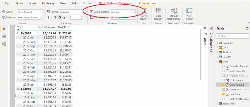 How to manipulate implicit measures in Power BI Desktop | TechRepublic